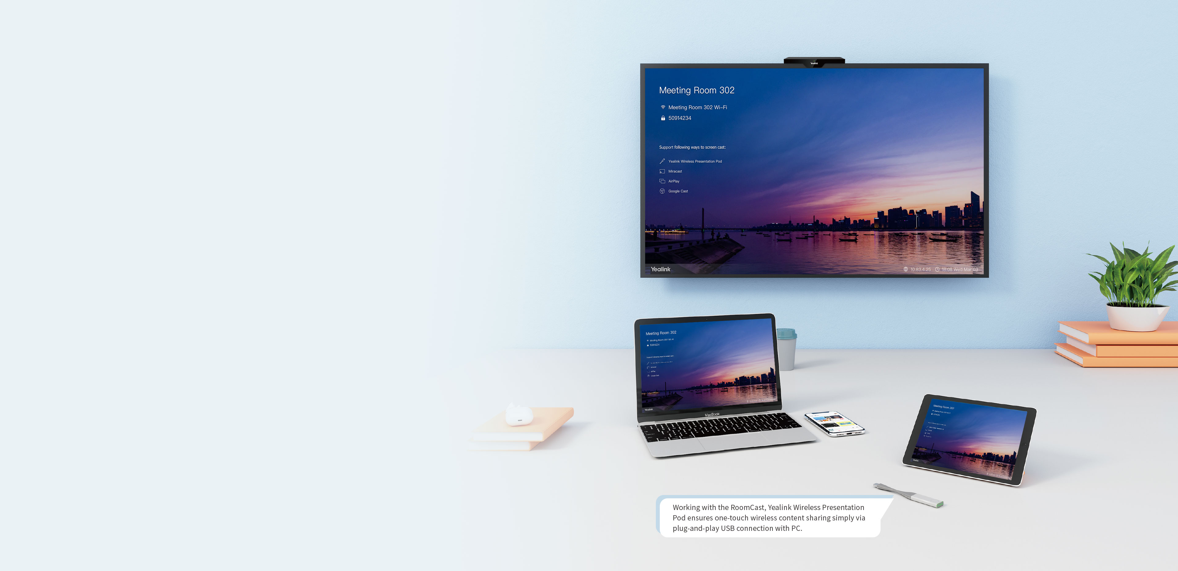 Yealink RoomCast - Wireless Presentation System - Intelligent Meeting ... Yealink RoomCast - Wireless Presentation System - Intelligent Meeting ...